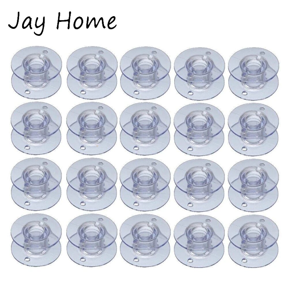 Прозрачные пластиковые шпульки для швейных машин JAY HOME 50pcs