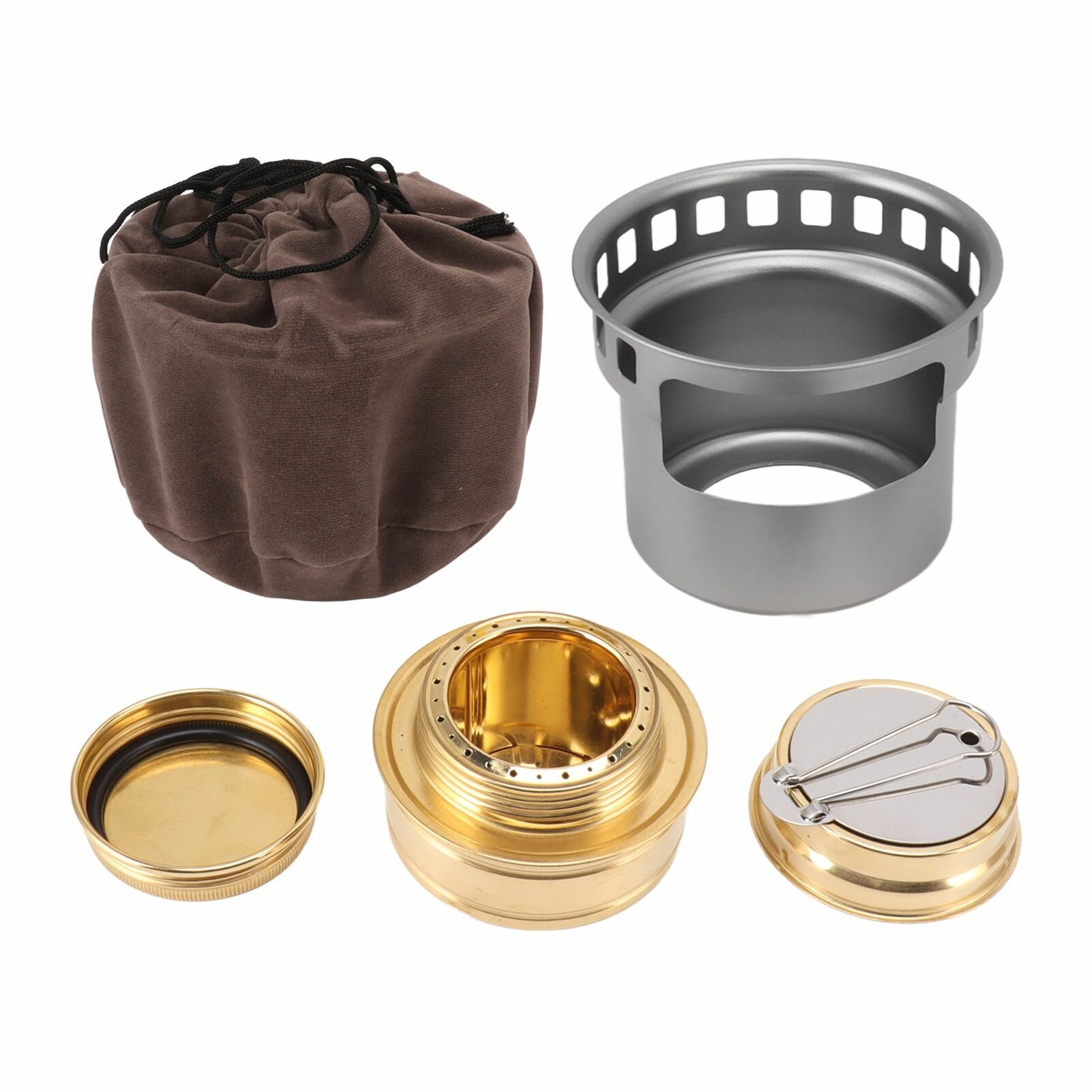 Серая спиртовая горелка из алюминиевого сплава для кемпинга