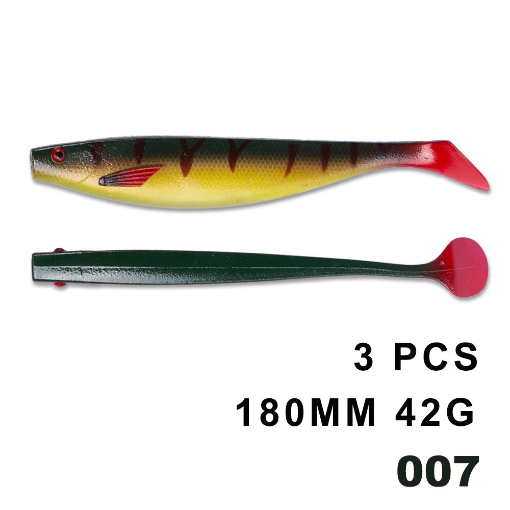 HUNTHOUSE Big Fishing Soft Lure Pro Shad Lure Berserk для морской рыбалки 180mm 007-3