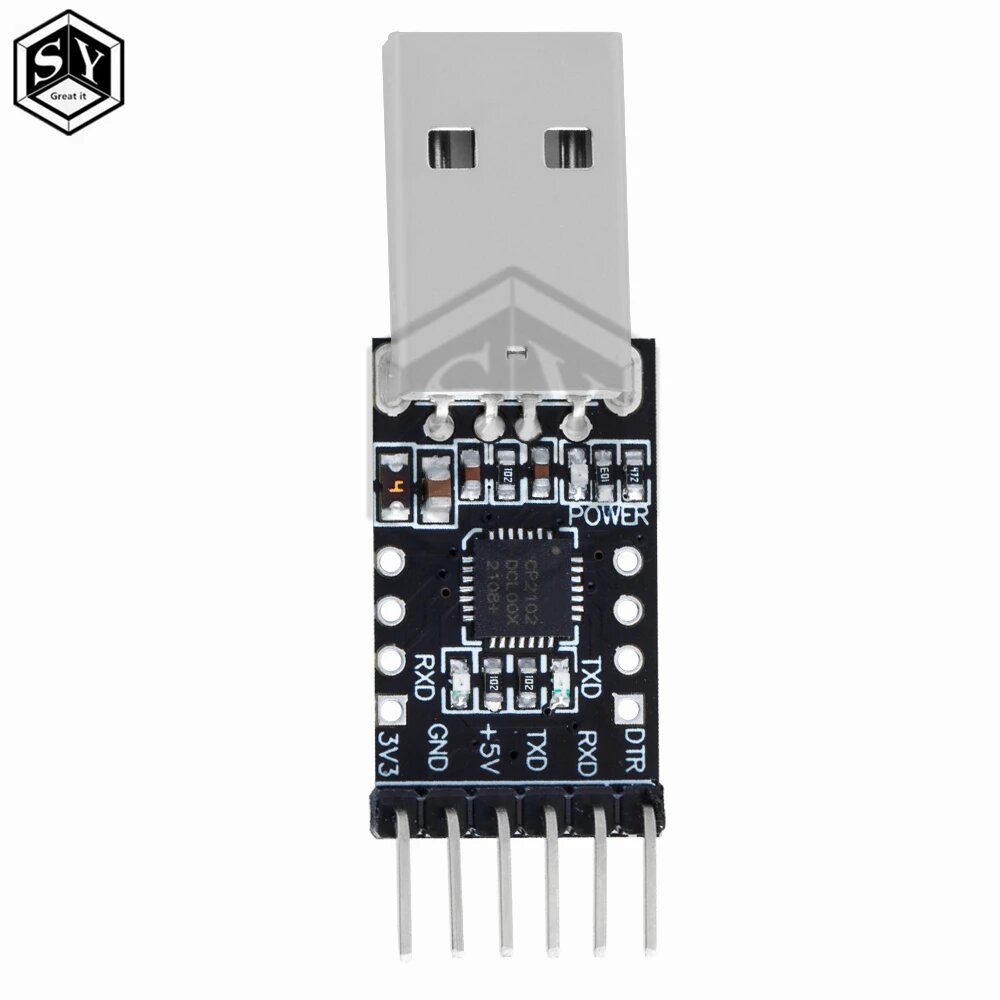 CP2102 black USB-UART TTL модуль — фото 1
