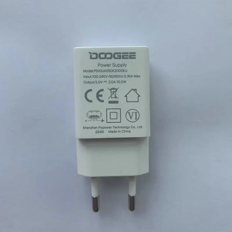 Адаптер питания для Doogee X98 Pro X97 S51 S61 Pro S41 Pro USB Type-C кабель 5 в 2 а 10 Вт штепсельная вилка европейского стандарта, аксессуары для зарядного устройства 10W EU Charger