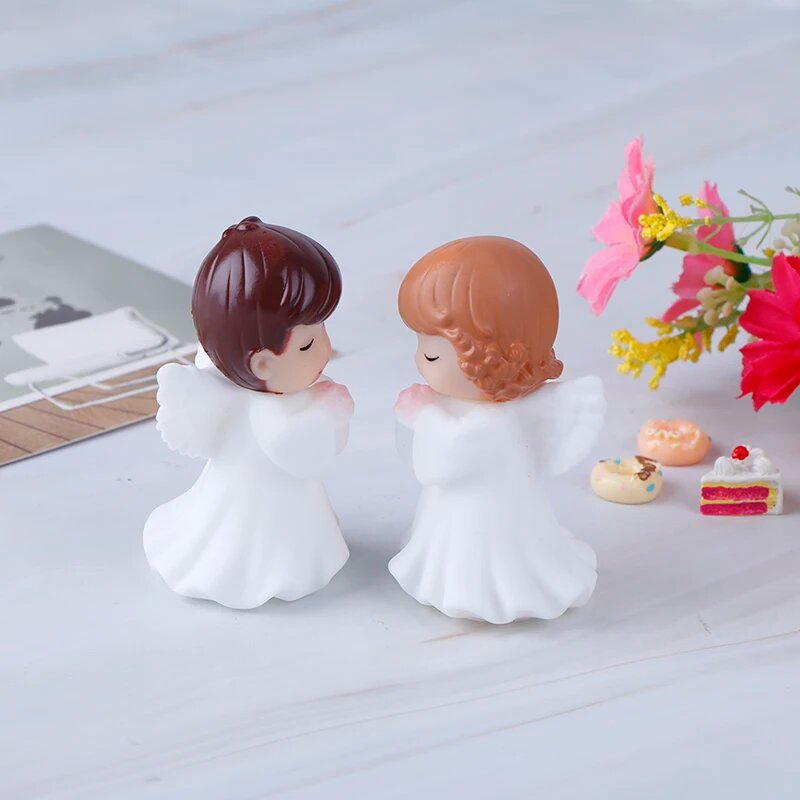 Миниатюрные фигурки ангелов из винила 2 шт.