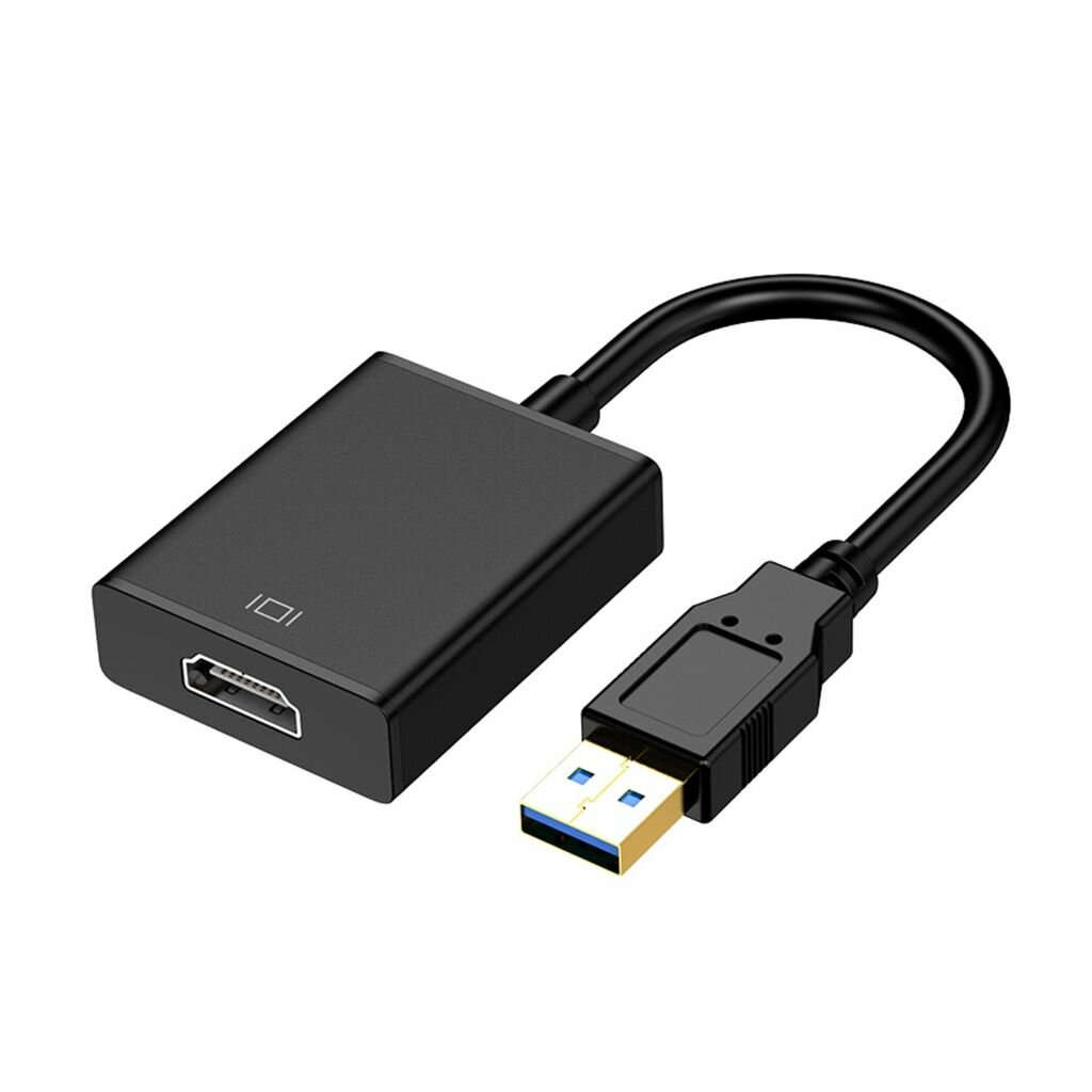 Кабель-адаптер USB-HDMI-черный