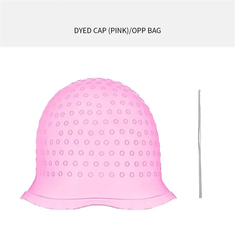 Силиконовая шапочка для окрашивания волос pink