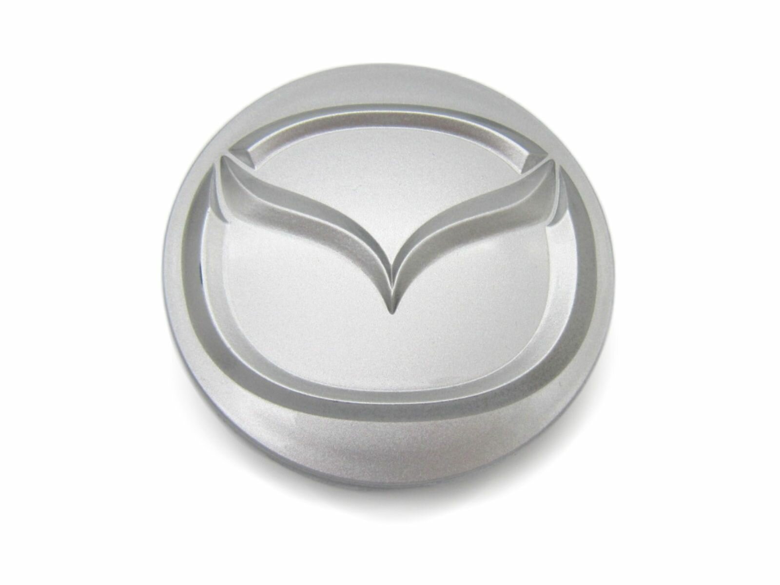 Колпачок, заглушка для литого диска СКАД Mazda silver, 56/51/12 мм, 1 шт.