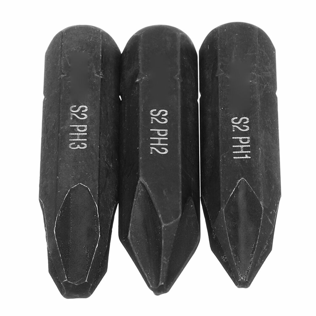 Набор черных прочных и износостойких винтовых ударных бит, износостойких ручных инструментов