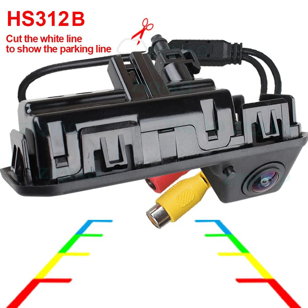 Камера заднего вида ZIQIAO LS312 для VW Passat, Jetta, Touareg, Bora, T-Cross, LS312B Static Camera