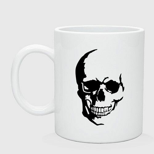 Череп с тенью Керамическая кружка