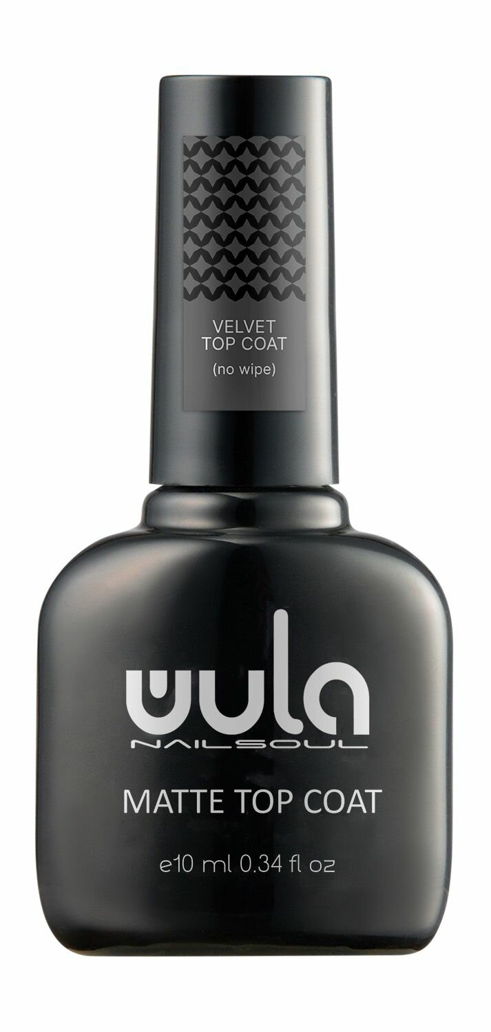WULA NAILSOUL Покрытие для гель-лака матовое топовое UV Velvet Top Coat, 10 мл