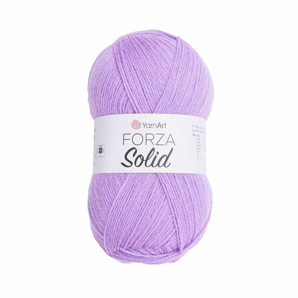 Пряжа для вязания YarnArt Forza Solid 4639 лиловый 100 гр/420 м 75% шерсть, 25% полиамид