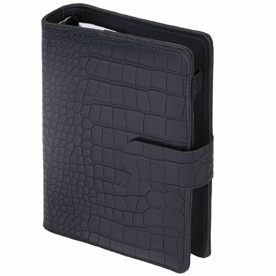 Ежедневник-органайзер недатированный B6 150x190мм BRAUBERG "Comodo", под кожу, 160л, черный