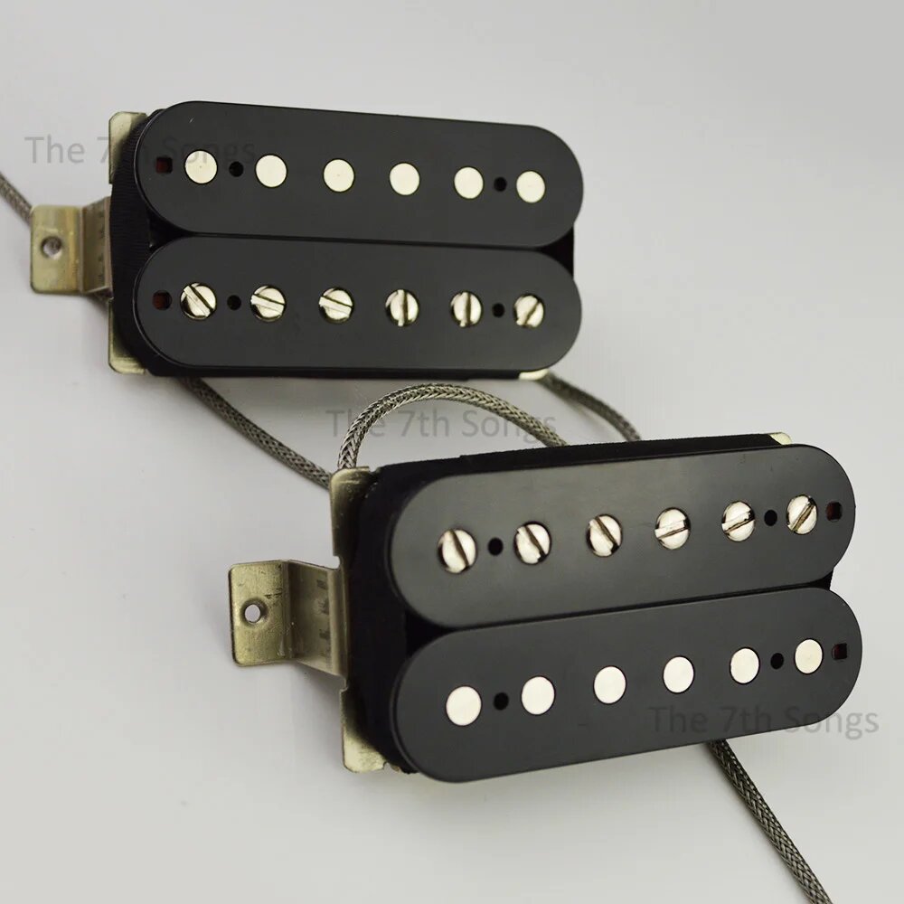 1959 PAF G **son Alnico 4 Alnico 5 Humbucker LP Звукосниматель для электрогитары с простой эмалированной проволокой, расстояние 49,2 мм, 2 провода, плетеный Leadd