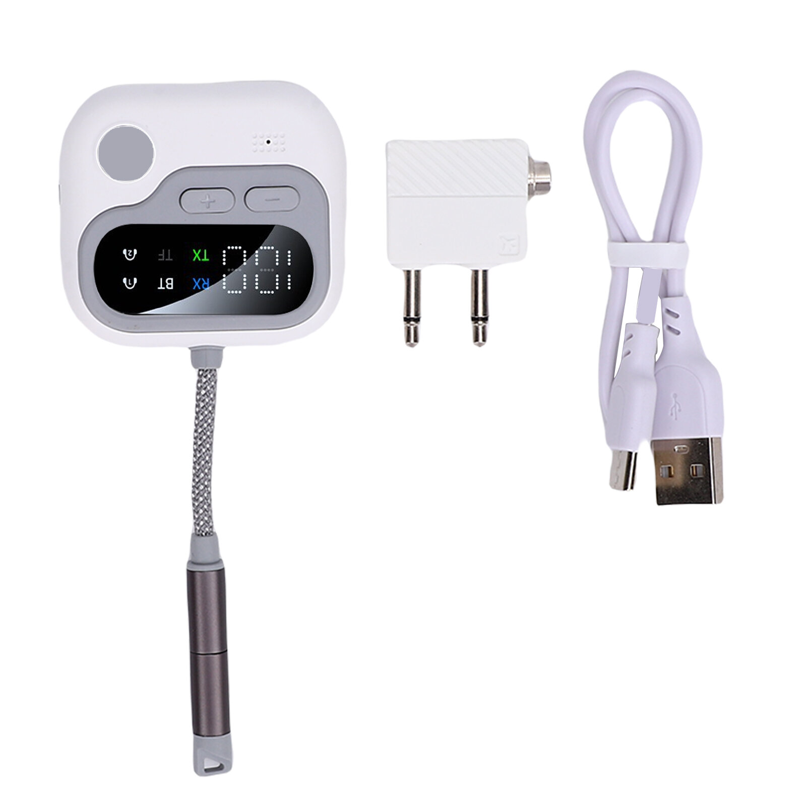 Bluetooth 5.4 Передатчик-приемник 2 в 1 Дизайн HD HiFi Звук Самолет Звуковой адаптер для ТВ-путешествий