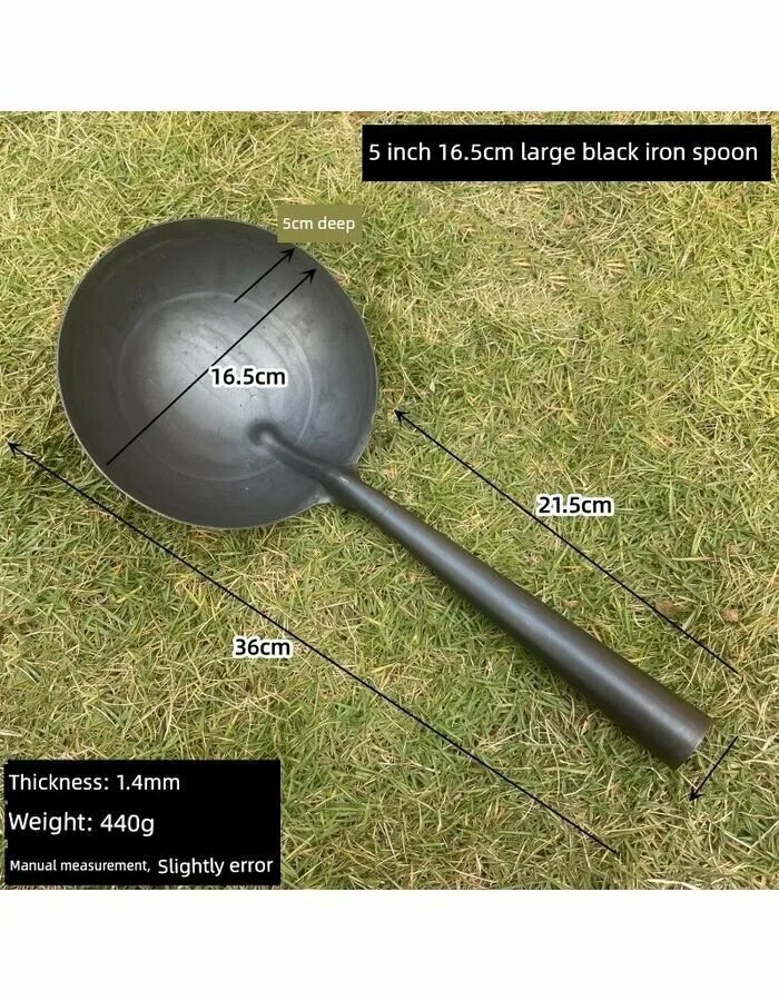 Ковш чугунный строительный большой (5 дюймов, особо прочный)