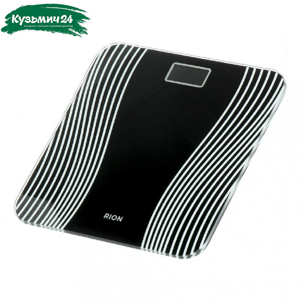 Весы напольные Rion, РТ-902 электронные, стекло, 28х28 см, LCD-дисплей, до 180 кг, 1 шт.
