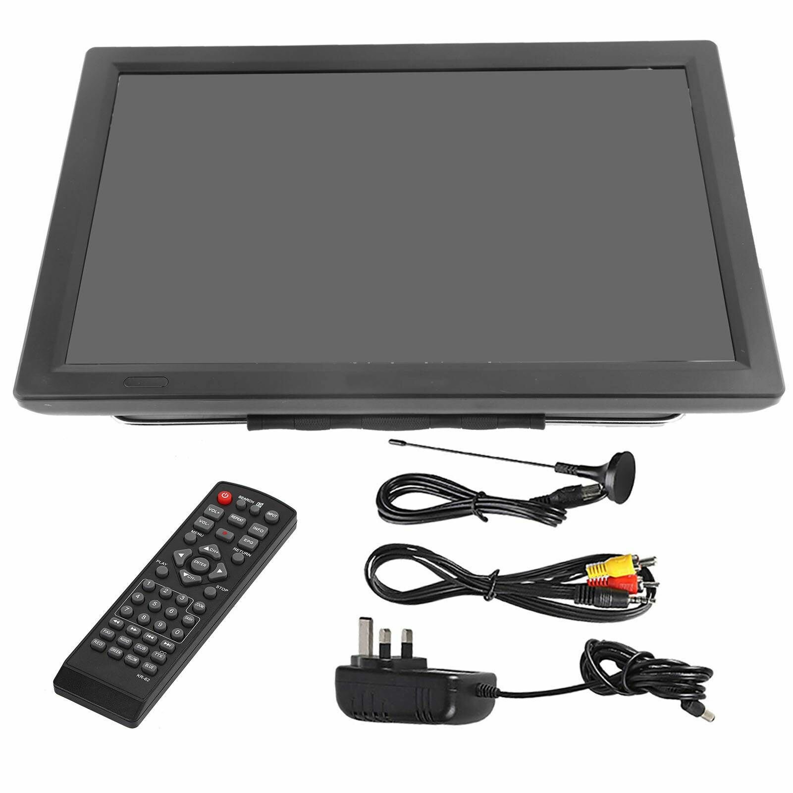 Цифровой портативный телевизор 14" 1080P USB с функцией PVR, совместимый с DC12V, для использования в путешествиях и на открытом воздухе