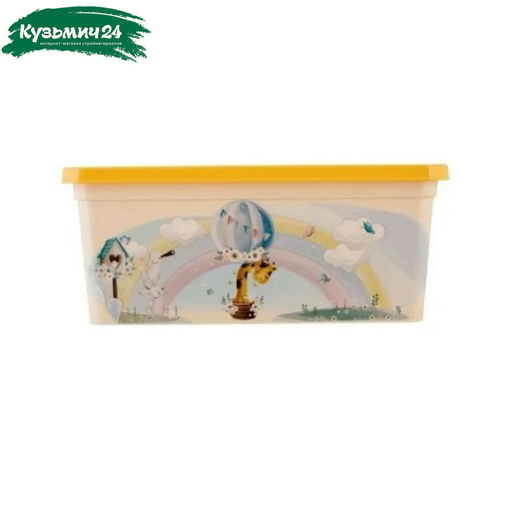 Коробка Полимербыт Giraffix пластиковая с крышкой 3.5 л