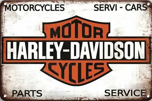 Harley Davidson, табличка металлическая, постер на стену табличка металлическая, постер на стену30x20cm