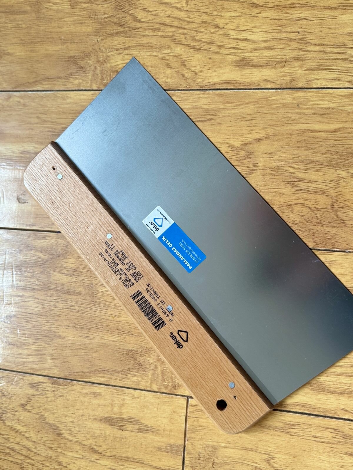 Шпатель DEKOR HASSAN широкий 300мм, пружинная сталь, деревянная ручка DEKOR 253