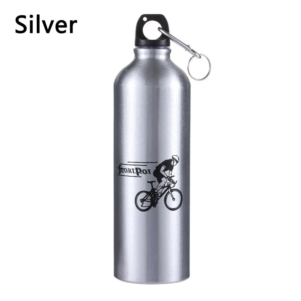 Алюминиевая спортивная бутылка для велоспорта 750 мл Серебряный, silver