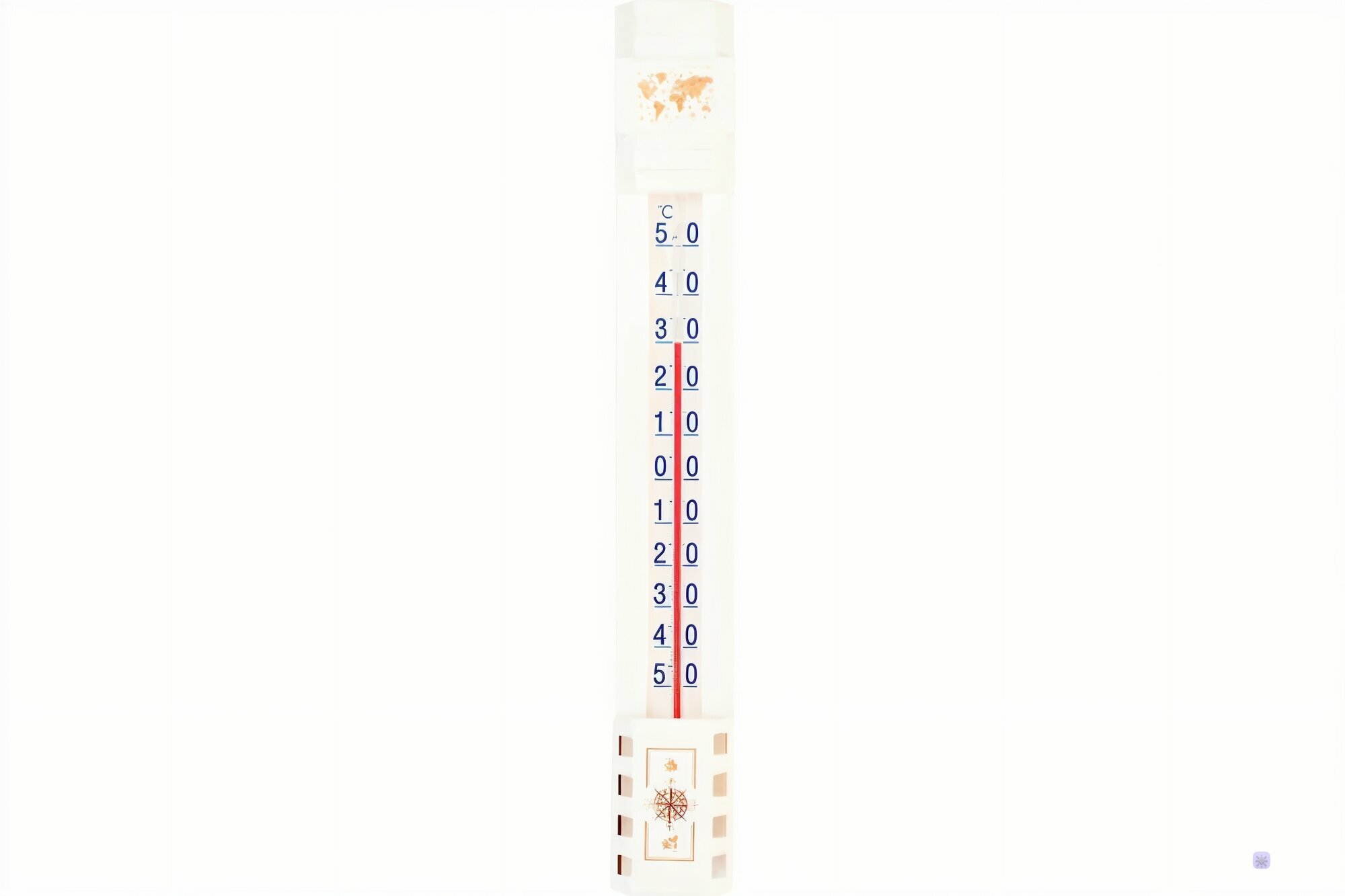 Термометр универсальный Башня ТС-41, от -50 до +50°C, пластик, белый, 1шт