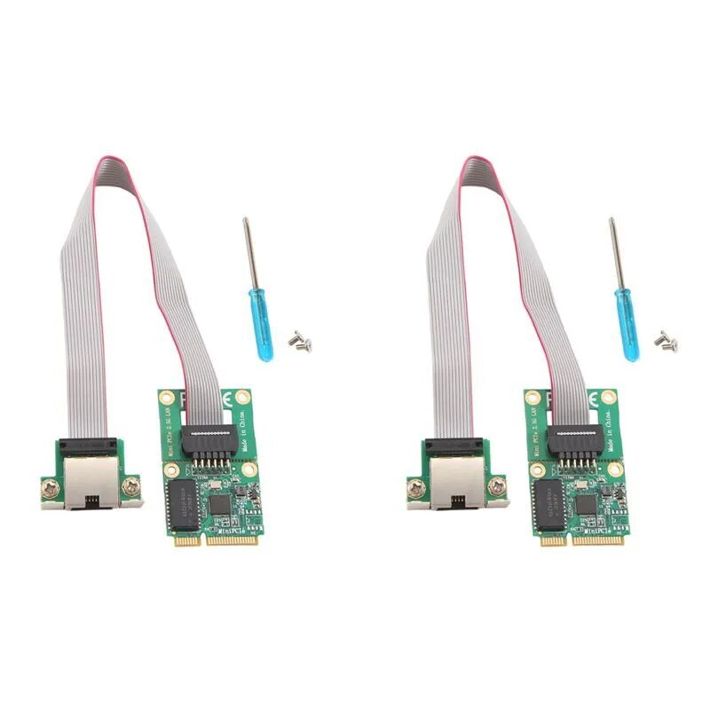 2x Мини-PCIe 2.5G Ethernet-Карта RJ45 Адаптер Гигабитный Сетевой