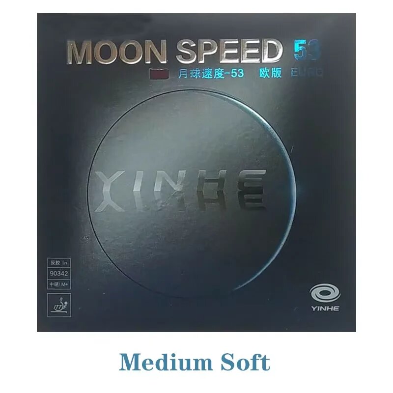 Резина для настольного тенниса YINHE Moon Speed 53 Euro, Medium Soft Red
