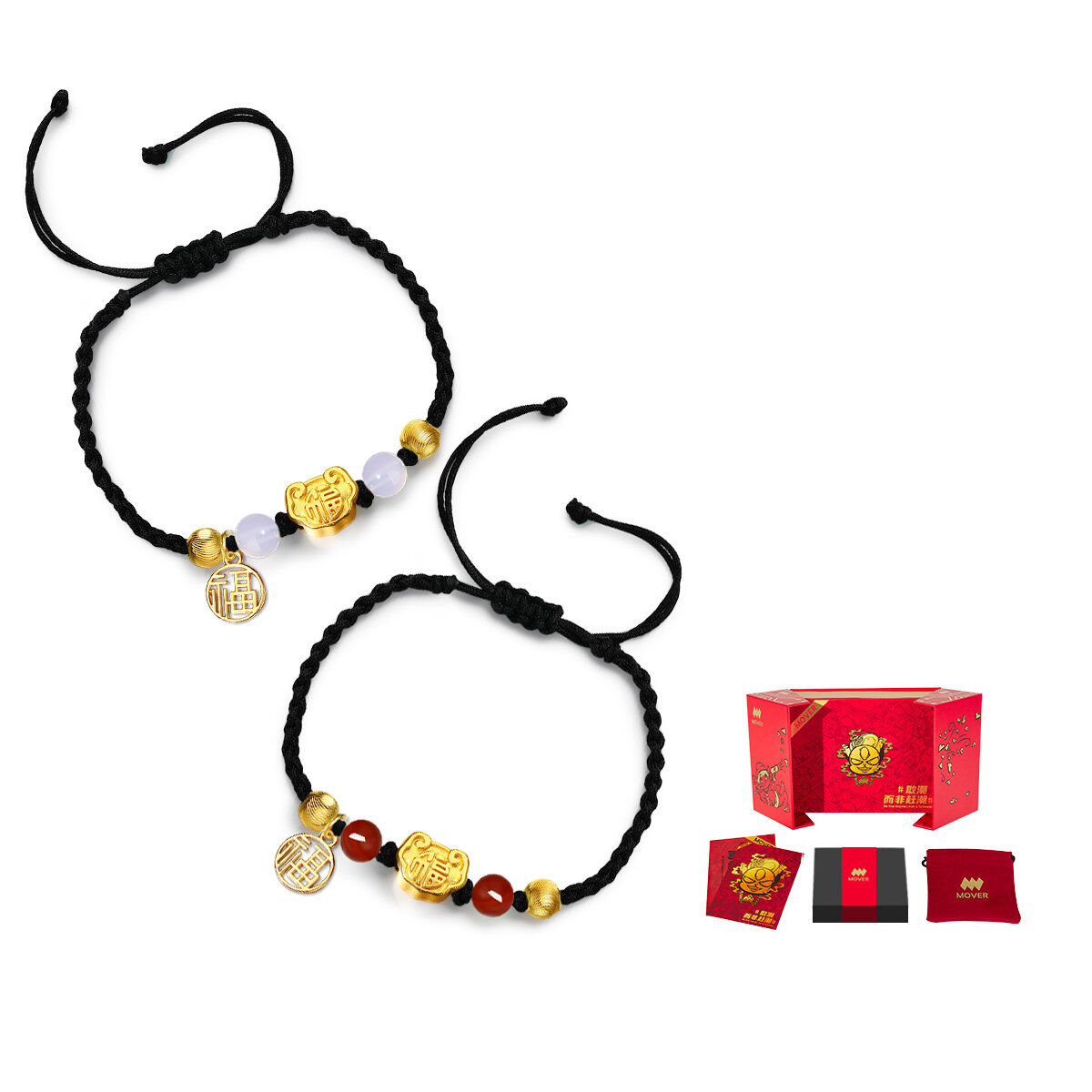 Плетеный браслет, Swarovski Zirconia