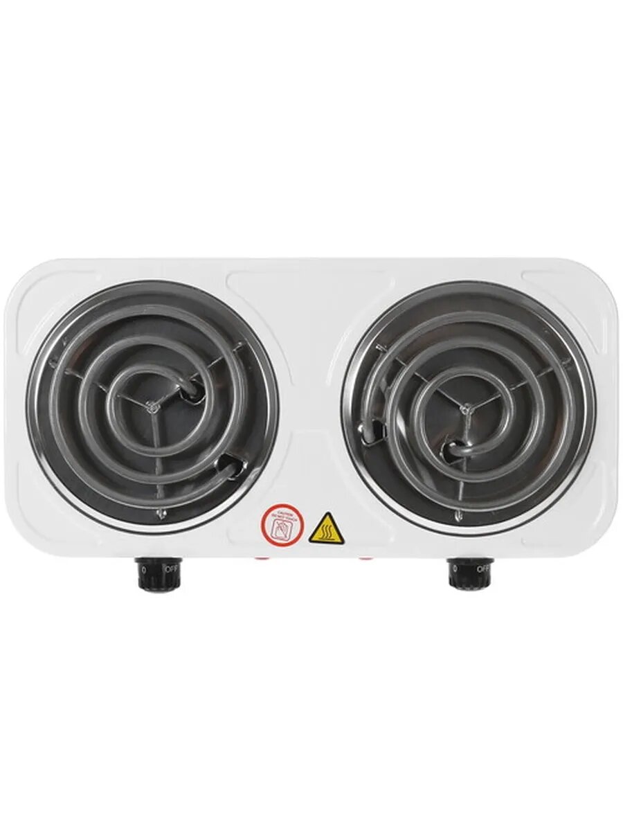 Плита компактная электрическая Aceline CS-020W, 2 конфорки, белая