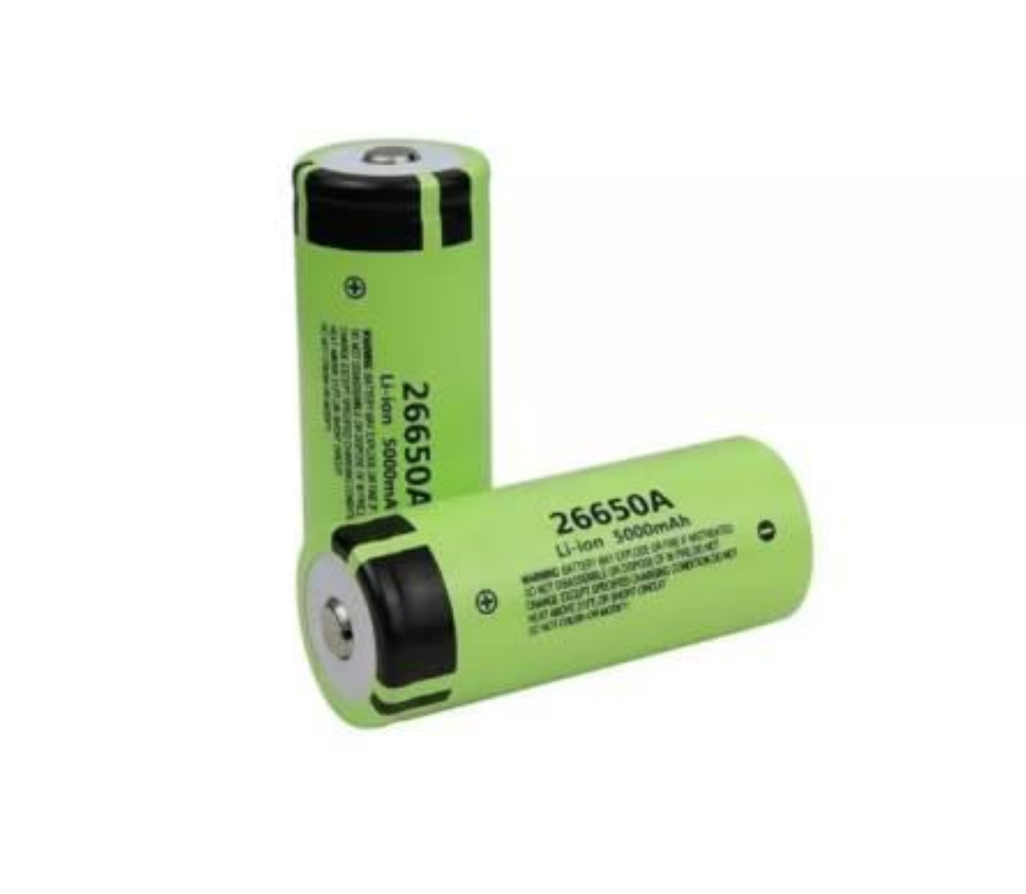 Аккумулятор Panasonic NCR26650A, Li-Ion, 3.7 В, 5000 мАч (10 A) без защиты, с высоким контактом (2 штуки)