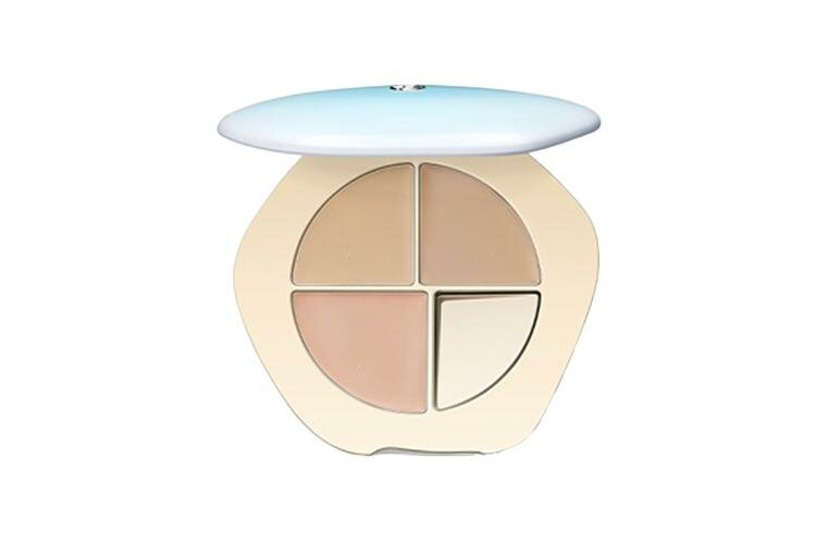 Палетка корректора женская TIMAGE триколорная увлажняющая осветляющая 5г, пуховка, модель 5690694