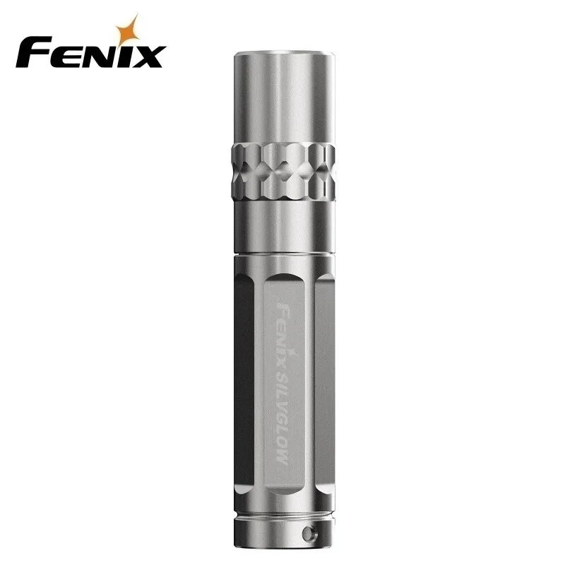 Мини-брелок Fenix SILVGLOW из нержавеющей стали, фонарик AAA