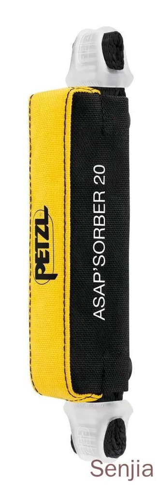 Самостраховка Petzl ASAP'SORBER 20 для высотного альпинизма желто-черная