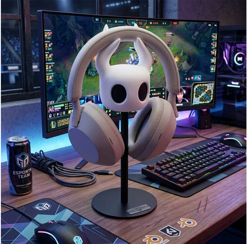 Подставка для наушников настольная, держатель Hollow Knight, PLA, 27х10 см