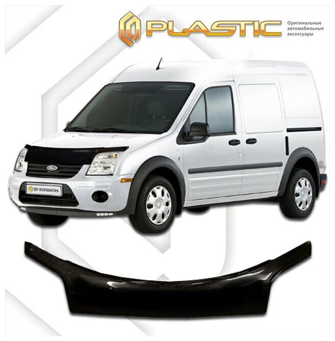 Дефлектор капота Ford Transit Connect 2001-2013 Classic черный exclusive