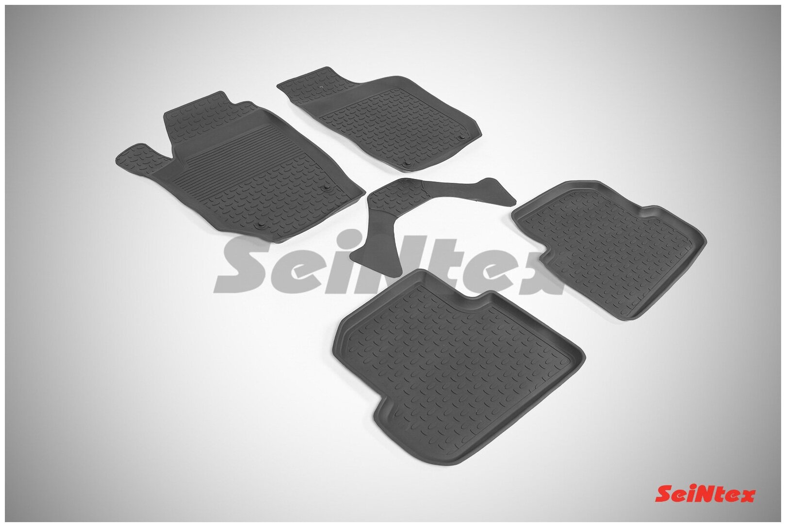 Резиновые коврики с высоким бортом для Skoda Fabia II 2007-2014