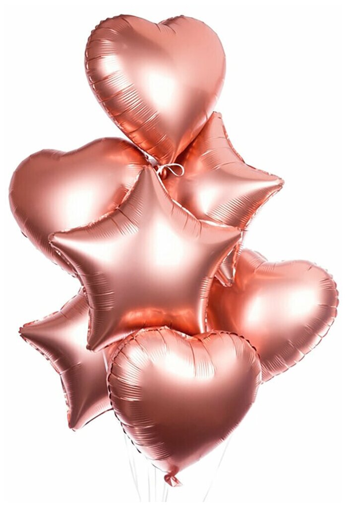 Букет из шаров "Розовое золото"