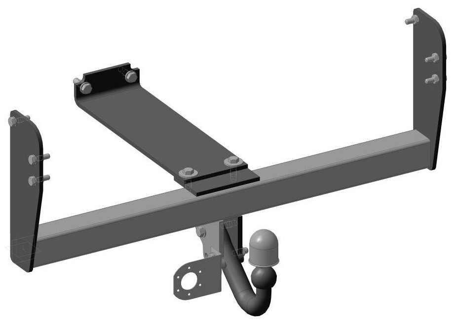 Фаркоп (ТСУ) на а/м UAZ 39094 Fermer Track 1997-, без электрики