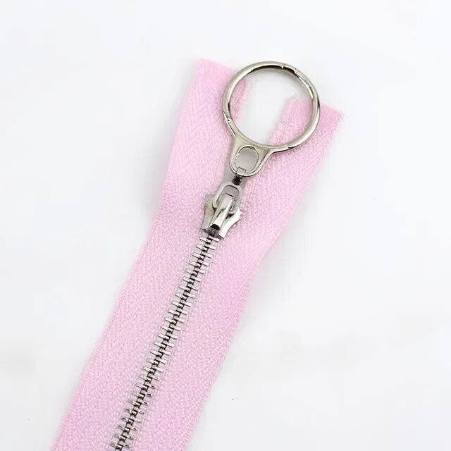 Meetee металлические молнии 15/18/20/25/30 см ZA090-Pink, CloseEnd-20cm