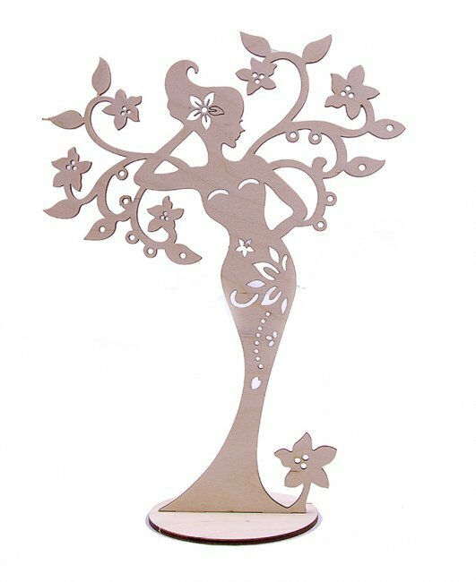 Деревянные заготовки / Декупаж, деревянная заготовка для творчества Добрый мастер "Дерево" 21*28см (1шт)