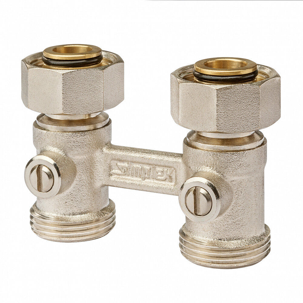 Узел прямой D2/50 ВН 3/4"ЕК х 3/4"ЕК радиаторный Standart Line SIMPLEX