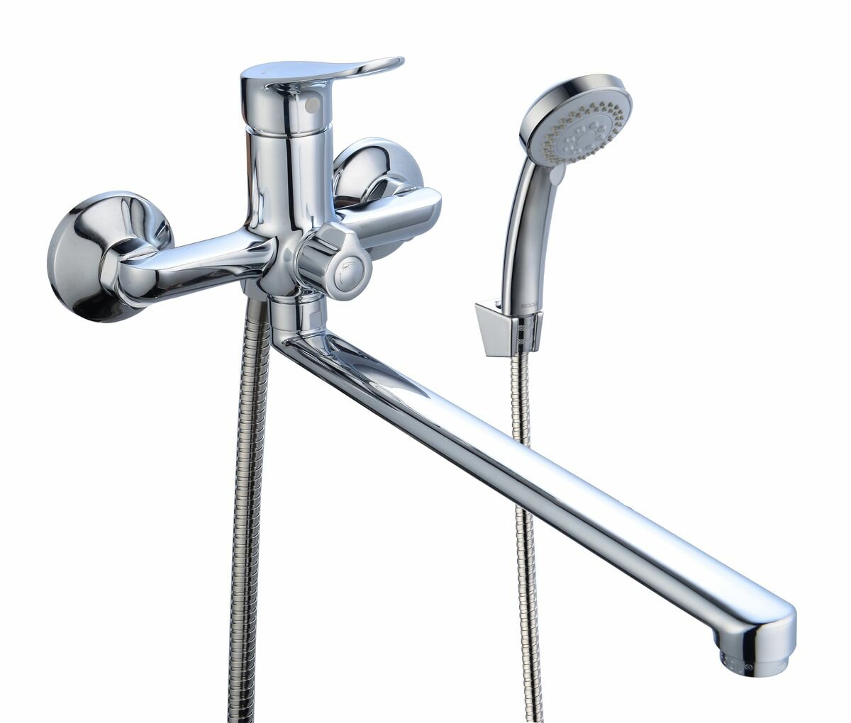 Смеситель для ванны с душем BOOU B8290-18F длинный поворотный излив