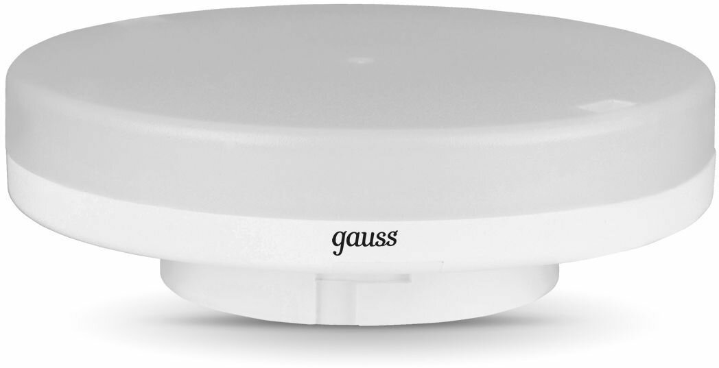 Лампа светодиодная Gauss GX53 8 Вт, цоколь GX53, таблетка 220B, цвет свечения белый теплый, упаковка 1 шт (108408108-D)
