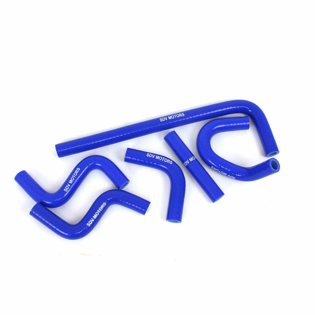 Патрубки отопителя для а/м Газель Next дв. Evotech (к-т 6шт) силикон (синий)