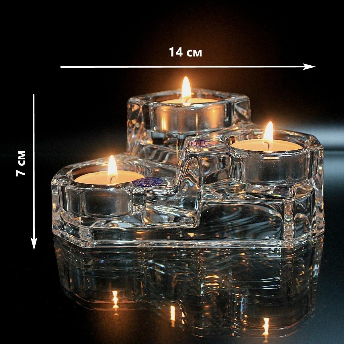 Подсвечник хрустальный