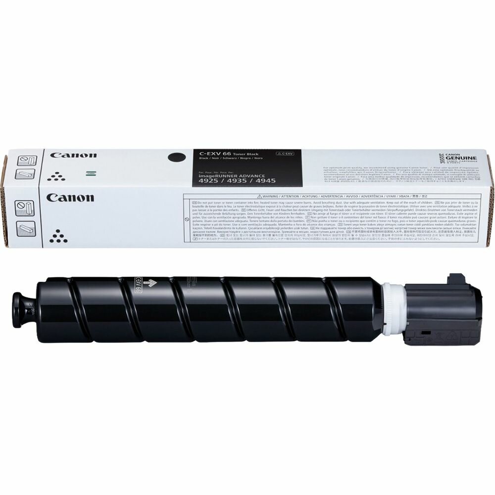 Тонер CANON C-EXV 66 Black (5745C002), официальная комплектация и гарантия