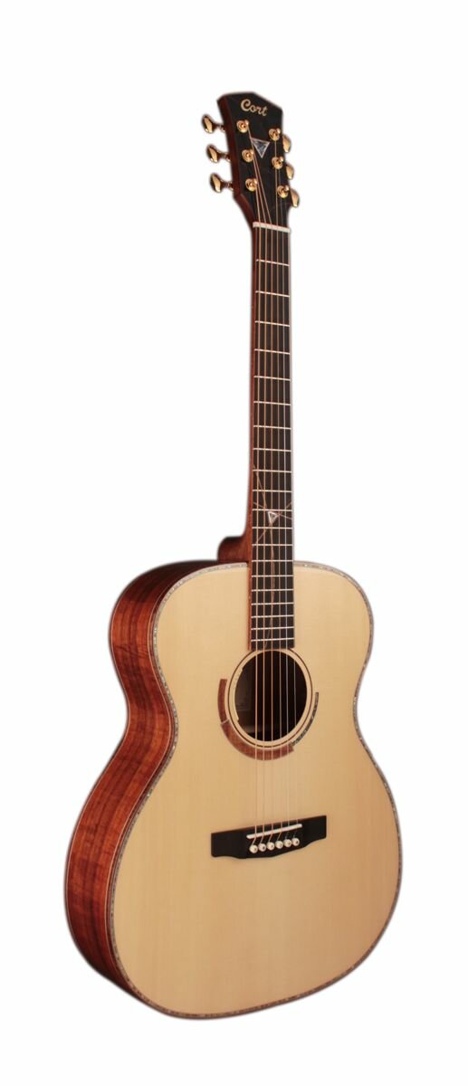 Abstract Limited NAT w/case электроакустическая гитара, 6 струн, звукосниматель L. R. Baggs, корпус адирондакская ель, задняя дека и обечайки твердая гавайская коа, покрытие глянцевый лак, кейс, Cort