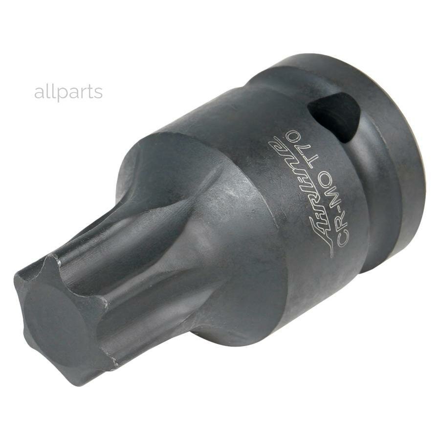 AIRLINE ATAS058 Головка ударная торцевая 1/2" DR внешний TORX T70 45мм