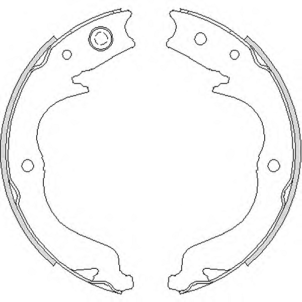 REMSA 4748.00 (26694CA000 / 26694FG010 / 26694FG010) 4748.00 колодки барабанные ручника\ Mitsubishi (Мицубиси) outlander,