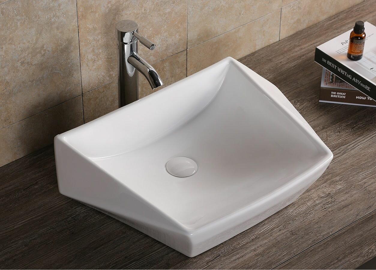 Раковина Ceruttispa CR7065 накладная (600х410х155) белая